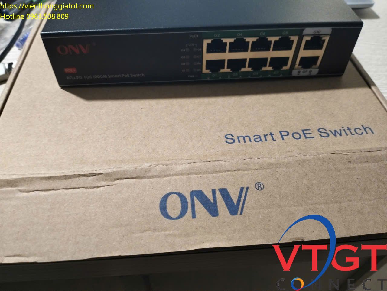 SWITCH POE 8 cổng 1G ONV model H3108PS